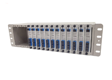 3U 19inch ODF Optical Fiber 1x4 PLC Splitter Rack Mount Terminal Box SC ...