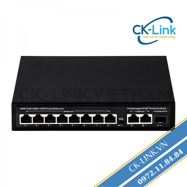 Switch Ethernet PoE-PSE 10/100/1000Mbps (8ports) - CK-LINK VIỆT NAM